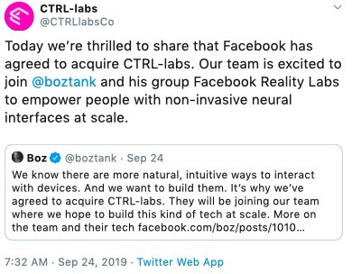 【未來世界】讓大腦意念操控電腦成真？FB收購科技初創「CTRL-Labs」」