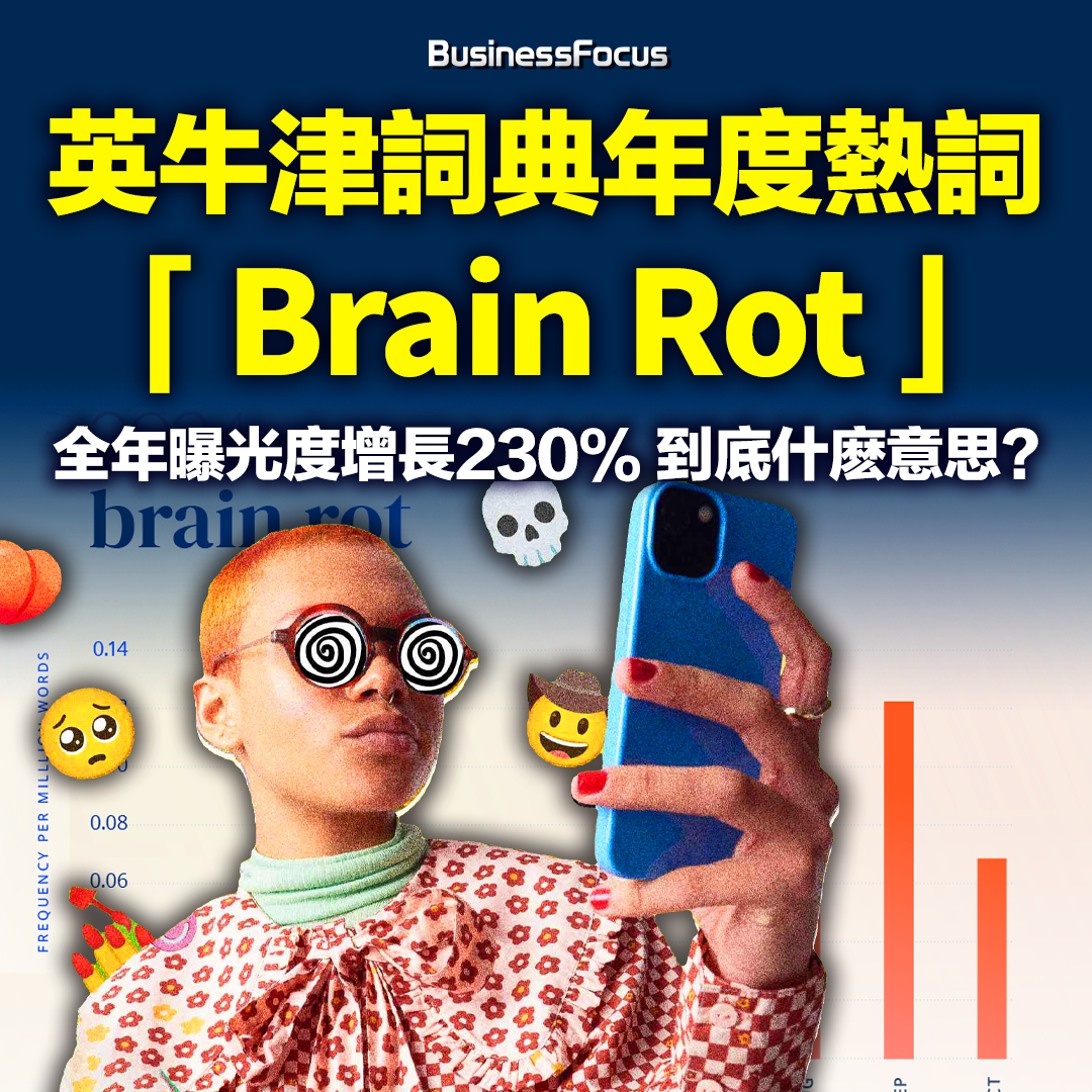 全年曝光度增長逾200% 英牛津詞典年度熱詞 「Brain Rot」 到底什麽意思？